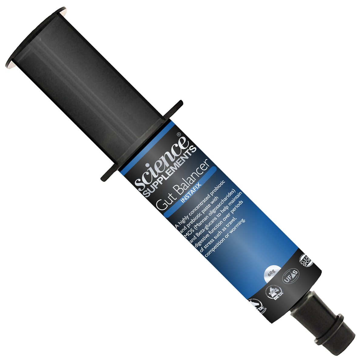 Gut Balancer INSTAFIX Syringe 60g | Horse Gut Balancer – Science Supplements UK